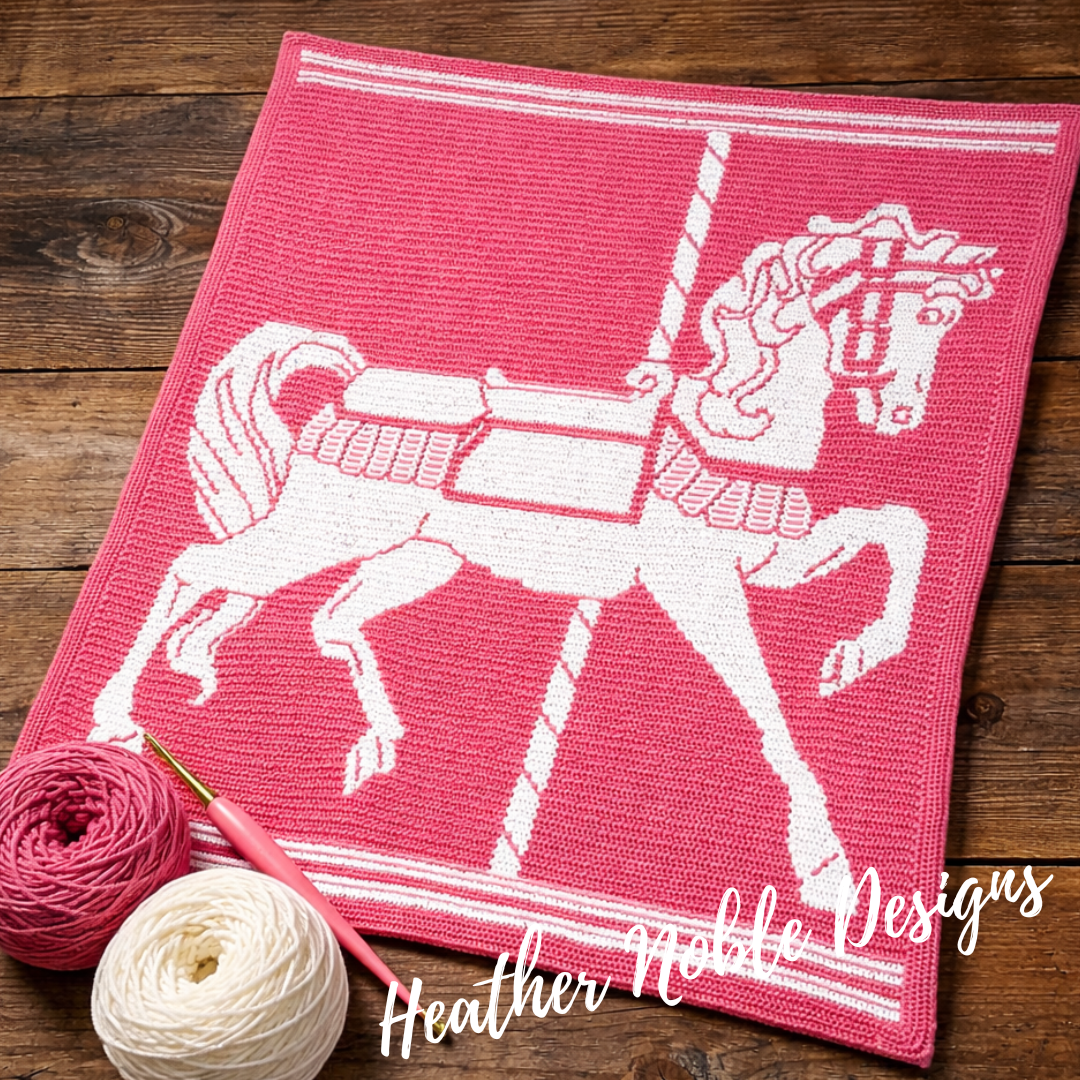 Carousel Horse - Mosaic Crochet Blanket Pattern (PDF Pattern) – Heather ...